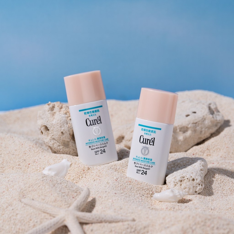 百人試用推薦度最高！Curél珂潤「潤浸保濕勻色隔離防曬乳」潤色提亮去瑕疵，乾敏肌不著痕跡！